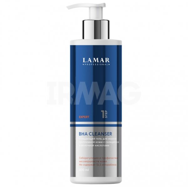 Гель для лица Lamar Professional Bha Cleanser Очищающий для жирной и проблемной кожи (400 мл ...